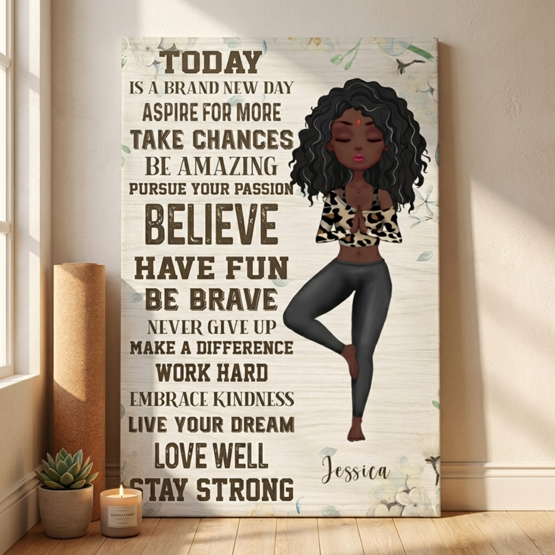 Personalized Today Is A Brand New Day Poster / Canvas - G...