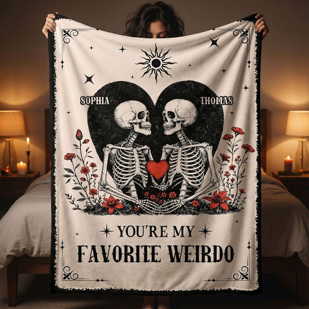 You're My Weirdo - Personalized Gothic Quirky Skull C...