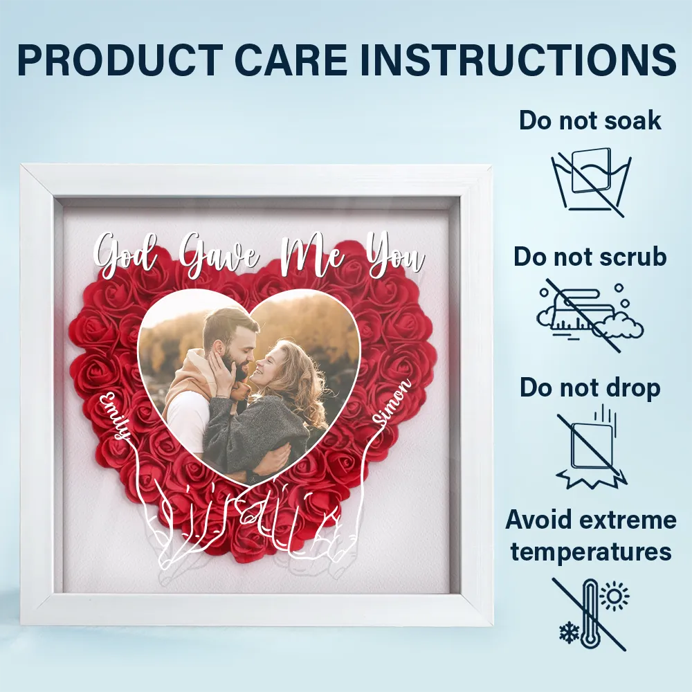 Custom Photo My Missing Piece - Personalized Flower Shadow Box – PRINTS10